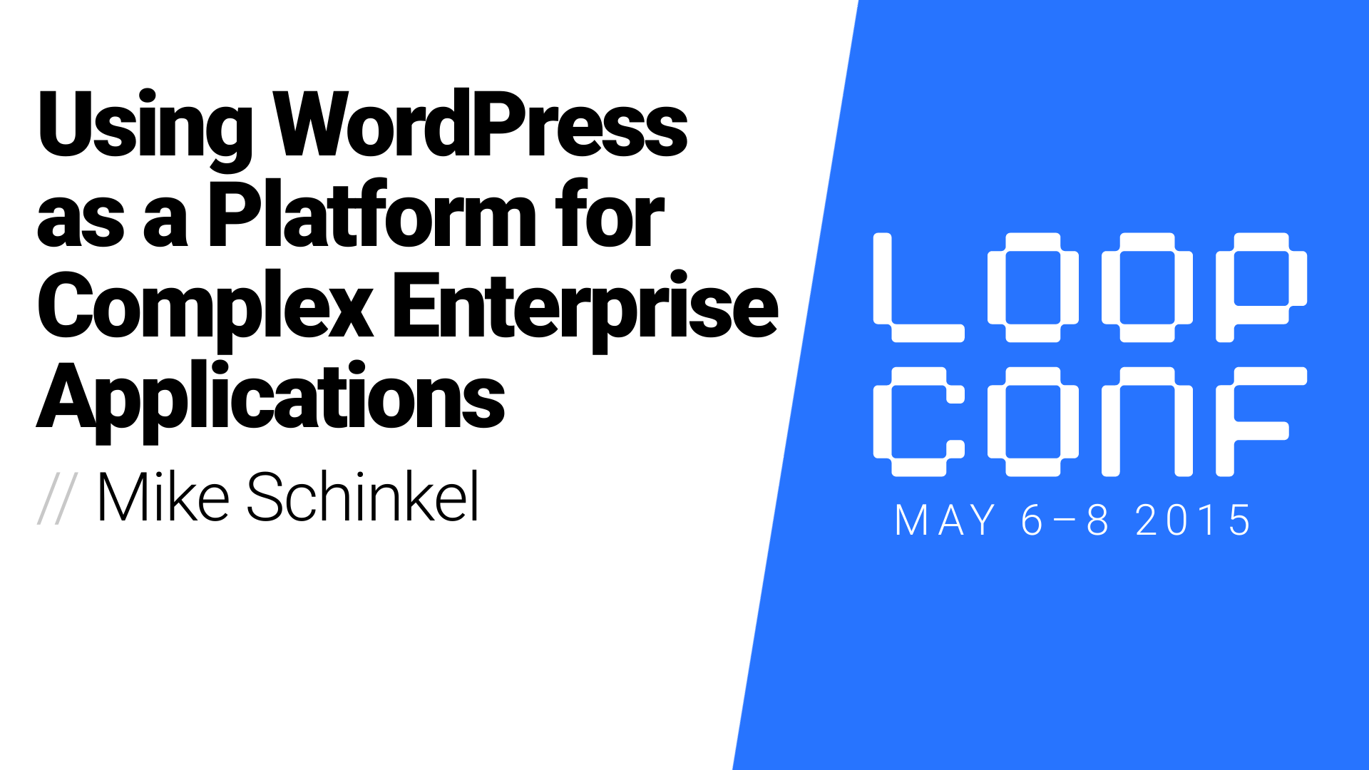Using WordPress as a Platform for Complex Enterprise Applications ...